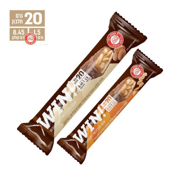 חדש! 12 חטיפי חלבון ווין פרוטאין | WIN PRIOTEIN BAR 60G - Champion Shop